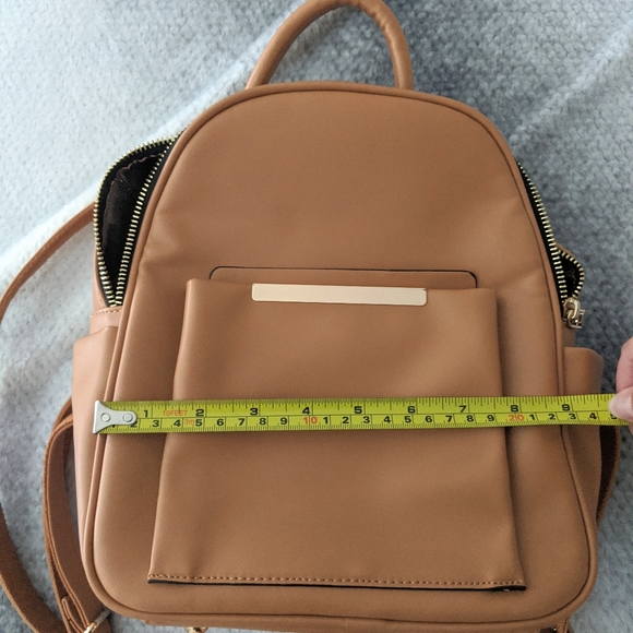 Bags | Four Pocket Tan Minibackpack Used Once | Poshmark